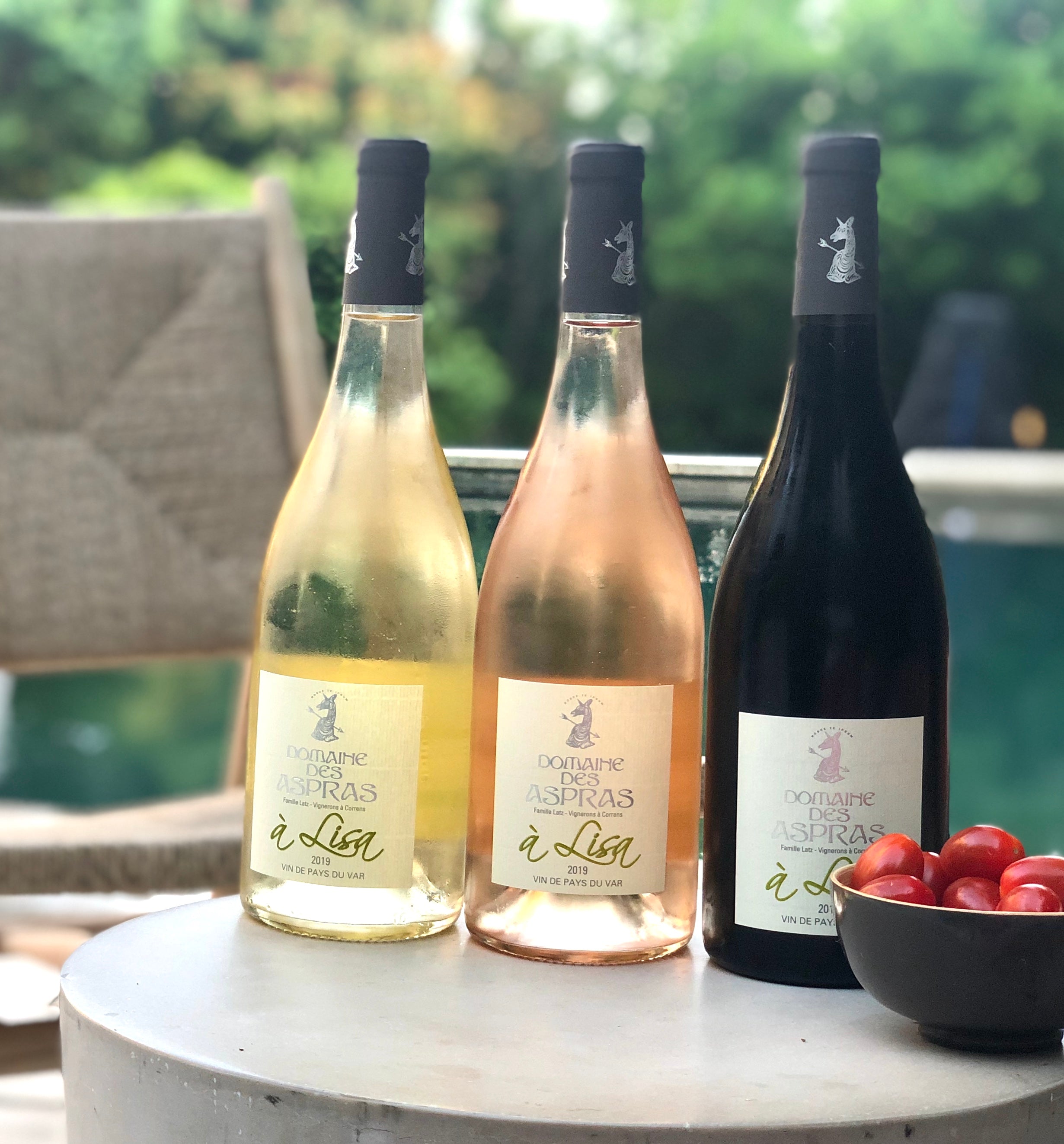 à Lisa, carton mixte – Domaine Aspras